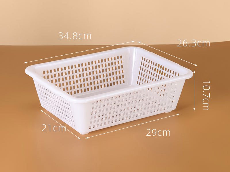 HH04 White Square Drain Baskets – LingShang Ying Plastic