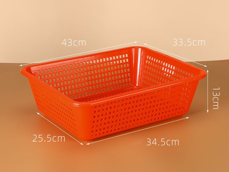 HH06 Red Square Drain Baskets – LingShang Ying Plastic