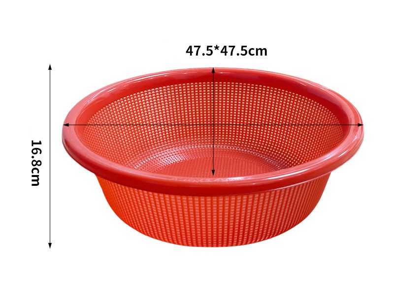 HH480 Red Round Drain Baskets – LingShang Ying Plastic
