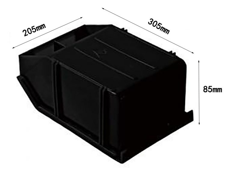 004 Anti-Static Black Oblique Mouth Box – LingShang Ying Plastic