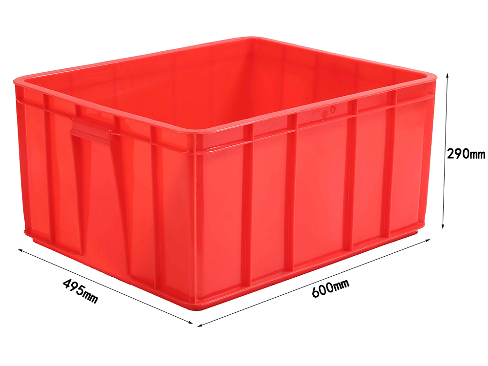 16# Red Turnover Box – LingShang Ying Plastic