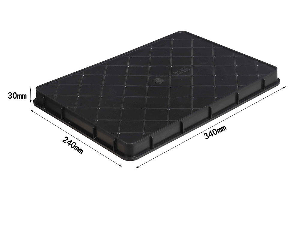 16# Anti-Static Black Square Plate – LingShang Ying Plastic