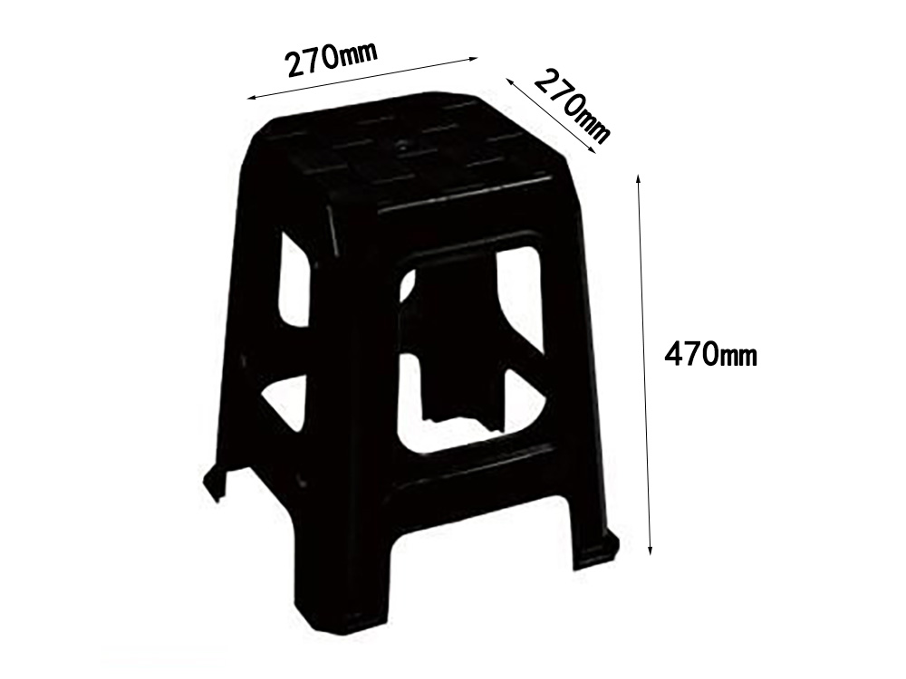 2# Anti-Static Black High Stool – LingShang Ying Plastic