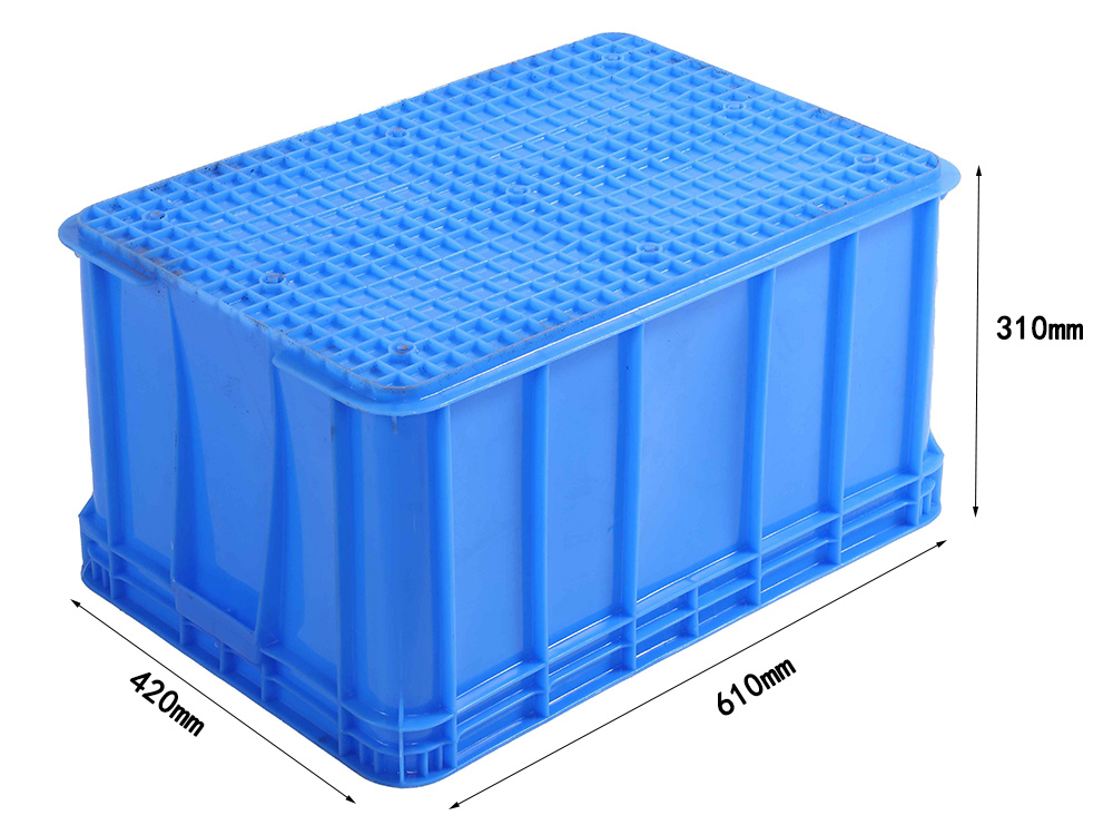 25# Blue Turnover Box – LingShang Ying Plastic