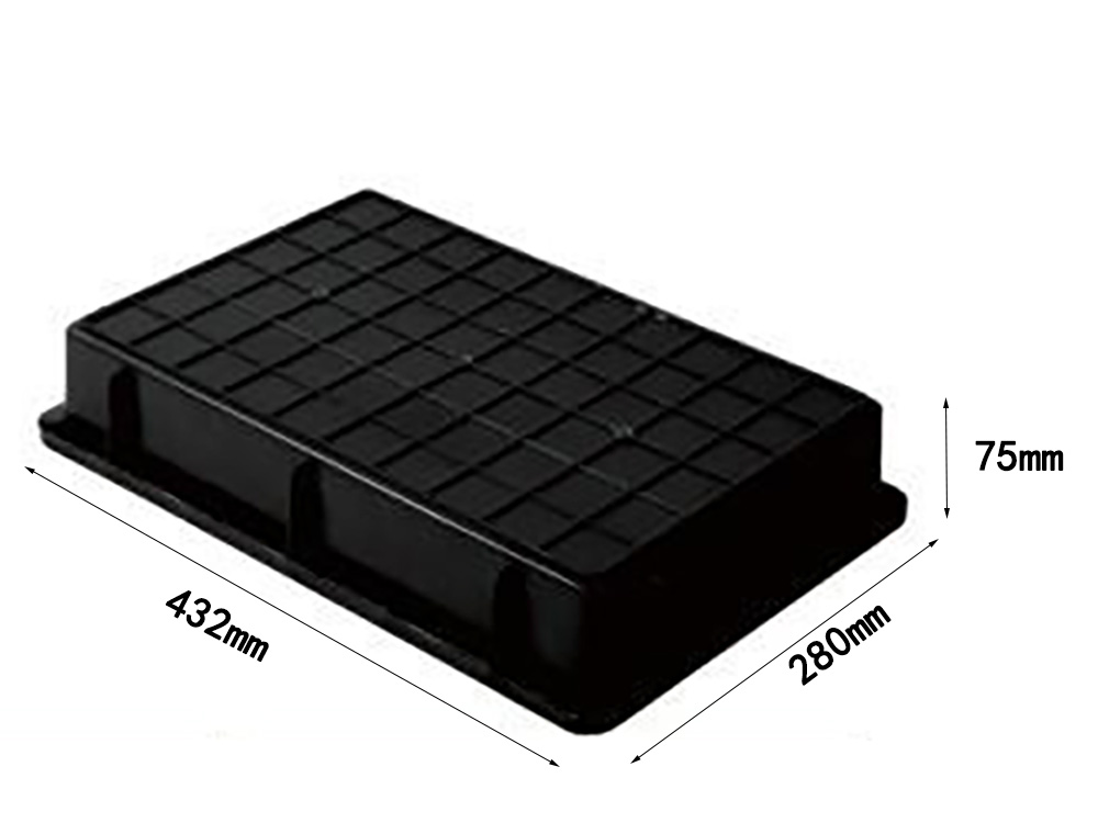 2#A Anti-Static Black Square Plate – LingShang Ying Plastic