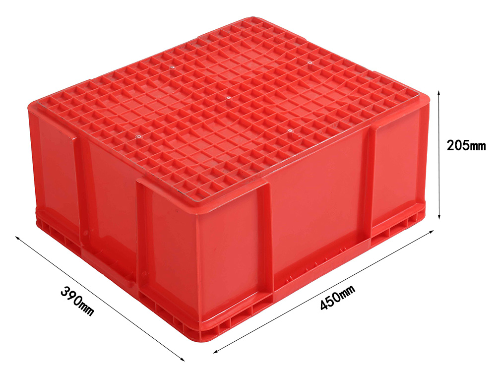 36# Red Turnover Box – LingShang Ying Plastic