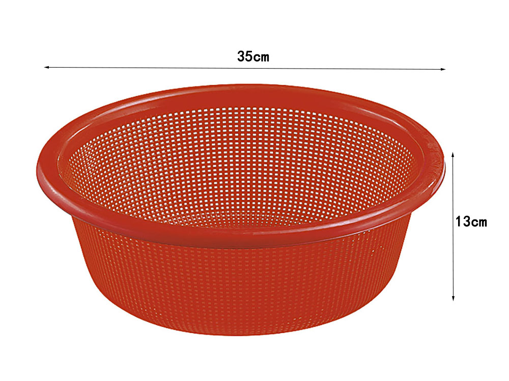 360 Red Round Drain Baskets – LingShang Ying Plastic
