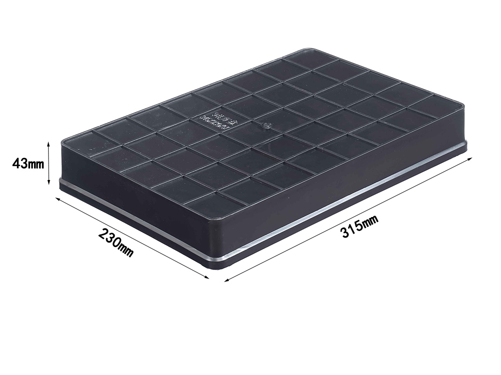 4# Anti-Static Black Square Plate – LingShang Ying Plastic