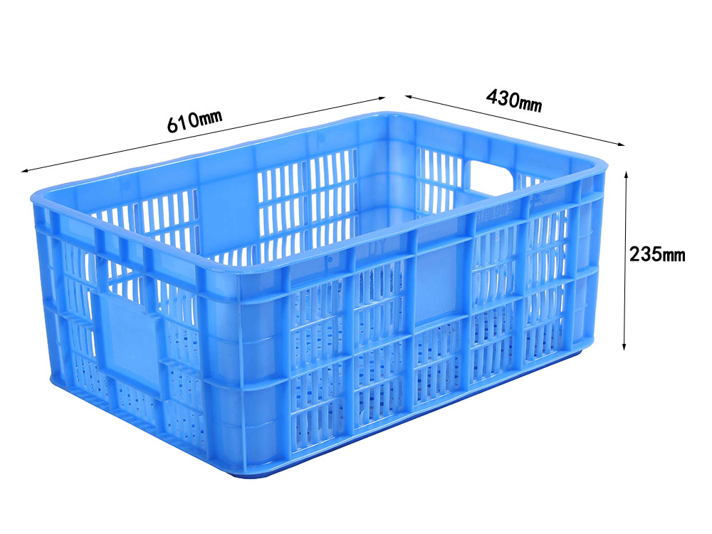 9# Blue Turnover Baskets – LingShang Ying Plastic
