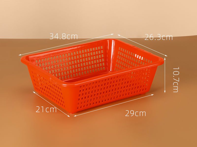 HH04 Red Square Drain Baskets – LingShang Ying Plastic