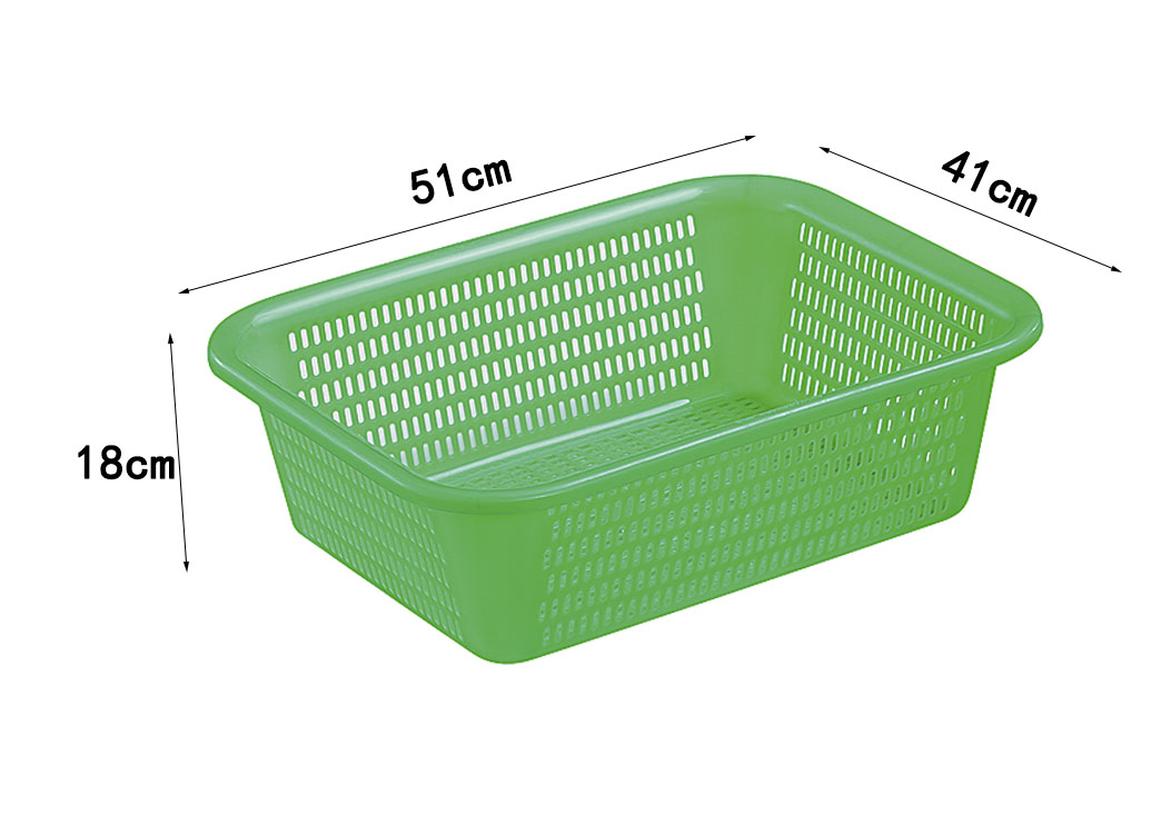 B1 Green Square Drain Baskets – LingShang Ying Plastic